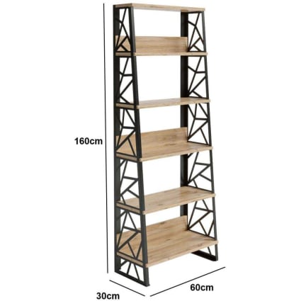 Bibliothèque en aggloméré et métal francis modèle 4 | Maisons du Monde