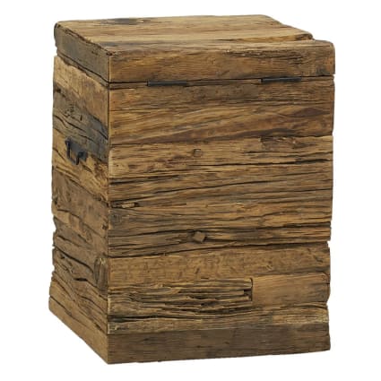 Coffre en bois massif recyclé petit modèle | Maisons du Monde