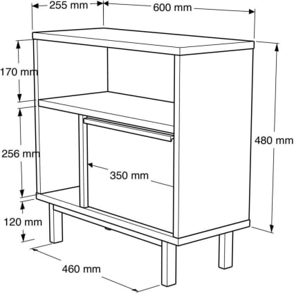 Bout de canapé en aggloméré et effet cannage only | Maisons du Monde