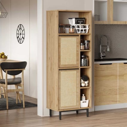 Meuble de cuisine en aggloméré et effet cannage only | Maisons du Monde