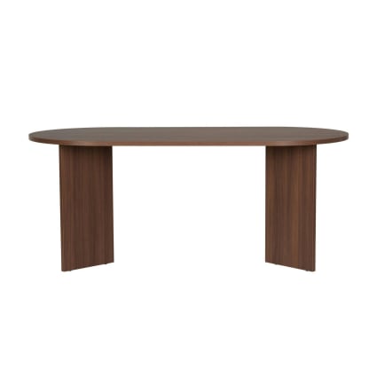 Table à manger ovale 200 cm décor noyer Marfa | Maisons du Monde