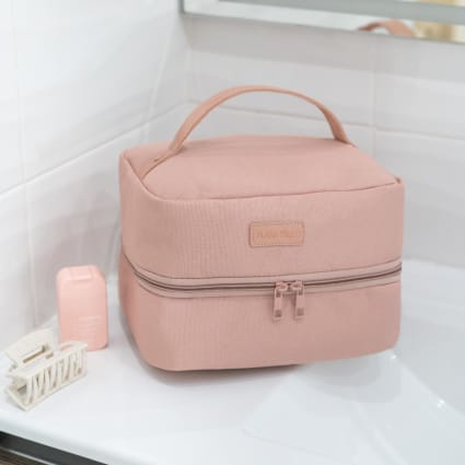 Neceser de Viaje 100% Poliester Rosa | Maisons du Monde