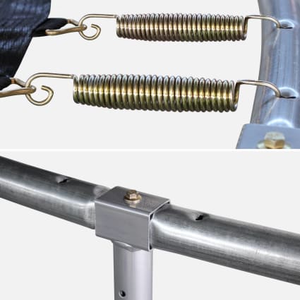 Trampolino 430cm rete interna con set di accessori, grigio Venus inner ...