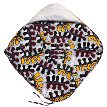 Manta fular reversible y multiusos Gris 80 x 80 cm Wax | Maisons du Monde