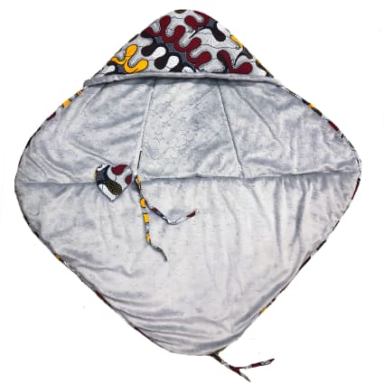 Manta fular reversible y multiusos Gris 80 x 80 cm Wax | Maisons du Monde