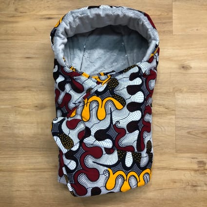 Manta fular reversible y multiusos Gris 80 x 80 cm Wax | Maisons du Monde