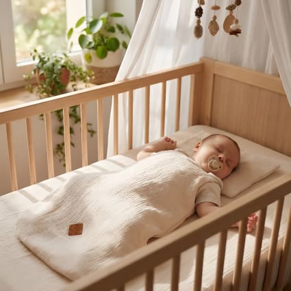 Saco de dormir de verano en gasa de algodón tog 0.5 0 - 6 mois Jeanne ...