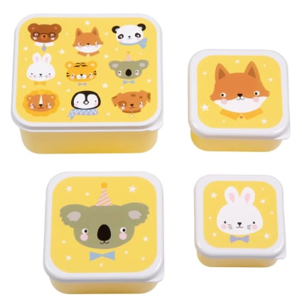 Set de boîtes à goûter enfant jaune 1500 ml | Maisons du Monde