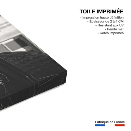 Tableau paris m comme metro imprimé sur toile 90x60 cm | Maisons du Monde