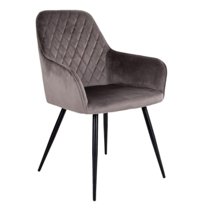 Sedia in velluto tortora (x2) Grace | Maisons du Monde