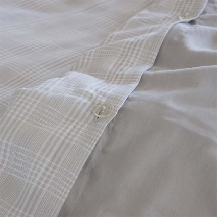 Funda nórdica Satén Algodón 200 Hilos Gris 240x220 Cama 150 Nervion ...