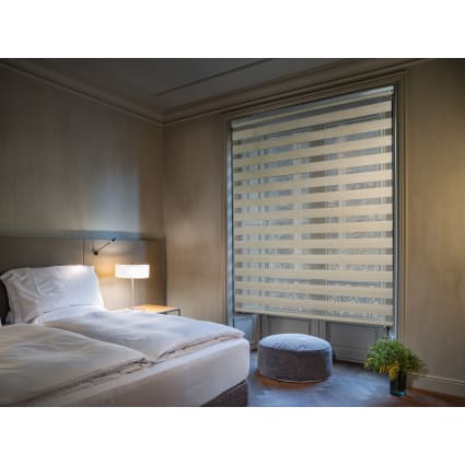 Store enrouleur lin 90 x 250 cm Jour et nuit | Maisons du Monde