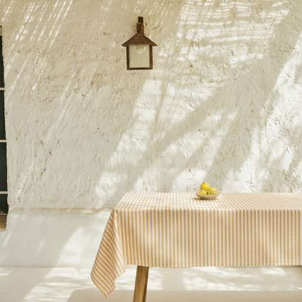 Tovaglia 100% Cotone Giallo senape 140x250 cm Horizon | Maisons du Monde