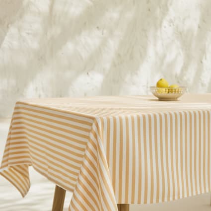 Tovaglia 100% Cotone Giallo senape 140x250 cm Horizon | Maisons du Monde