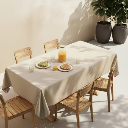 Mantel 100% poliéster lino 140x140 cm Solace | Maisons du Monde