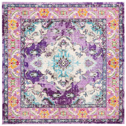 Alfombra violeta/azul claro 201 x 201 cm Monaco | Maisons du Monde