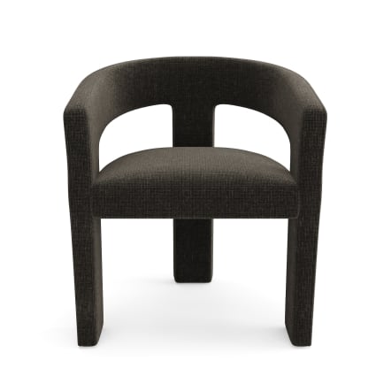 Lot de 2 fauteuils en tissu tramé toucher doux noir Sarah | Maisons du ...