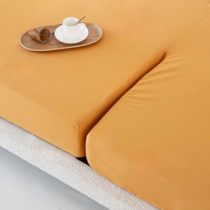Sábana Bajera Ajustable Camas dobles articuladas 180 x 190/200 OCRE Articulada noa | Maisons du ...