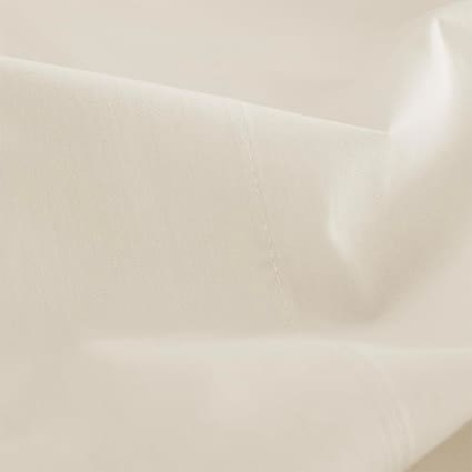 Juego de sábanas percal algodón 200 hilos beige 160x270 Cama 90 Noa ...