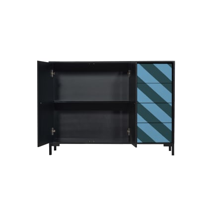 Aparador bajo 2 puertas 4 cajones mdf estampado Wilma | Maisons du Monde