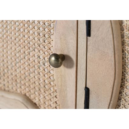 Mobile porta TV in legno di mango con 4 ante e design artigianale ...