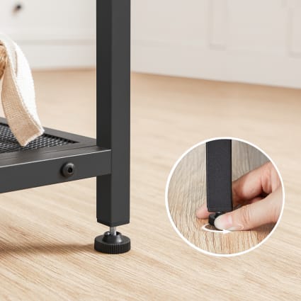 Scaffale cucina per microonde con 3 ripiani e 6 ganci metallo | Maisons ...