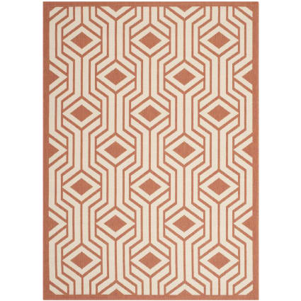 Teppich Beige und Terrakotta 160 X 231 cm Courtyard | Maisons du Monde