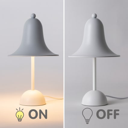 Lampe de table métal blanc mat D.18cm H30cm | Maisons du Monde