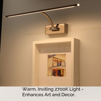 Applique LED pour tableaux en aluminium nickel 45,5 cm 2700 K Dali ...