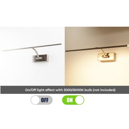 Applique LED pour tableaux en aluminium nickel 45,5 cm 2700 K Dali ...