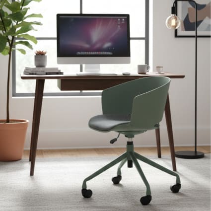 Silla de oficina giratoria verde 60x53 cm 80/86h | Maisons du Monde