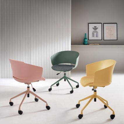 Silla de oficina giratoria verde 60x53 cm 80/86h | Maisons du Monde