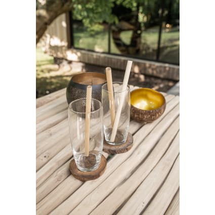 Portavelas esfera de latón negro oro 10x12 cm Pierced | Maisons du Monde