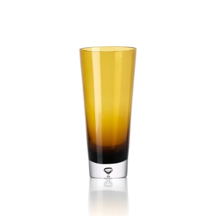 Vase aus Glas in braun und Gold 13,8 x 13,8 x 30 cm Sunset glow ...
