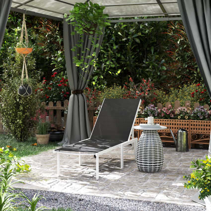 Tumbona 166x60x84 cm gris | Maisons du Monde