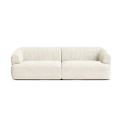 Sofá modular 4 plazas pana marfil Campi | Maisons du Monde