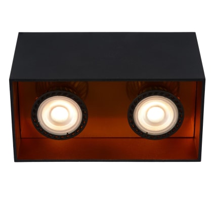 Foco de techo de aluminio 2xGU10, negro Bido | Maisons du Monde