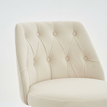 Juego de 2 taburetes de bar giratorios ajustables en color beige ...