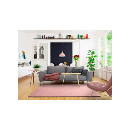 Tappeto liscio rosa 190x290 cm Berna | Maisons du Monde
