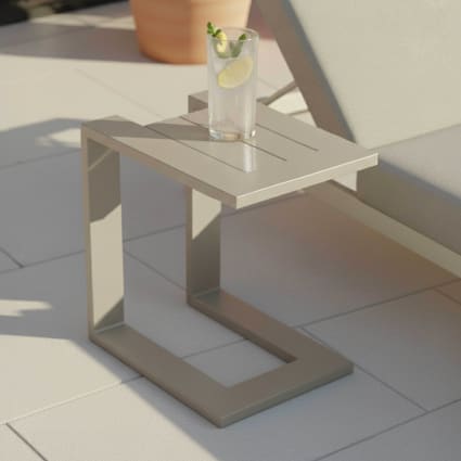 Mensola per lettino prendisole in alluminio color crema Galapagos ...