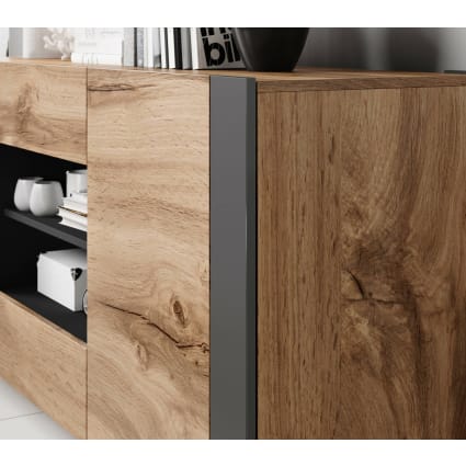 Credenza Rovere Nodi 44x164x80h cm | Maisons du Monde