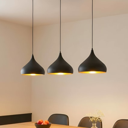 Lampada a sospensione in metallo nero Elamira | Maisons du Monde