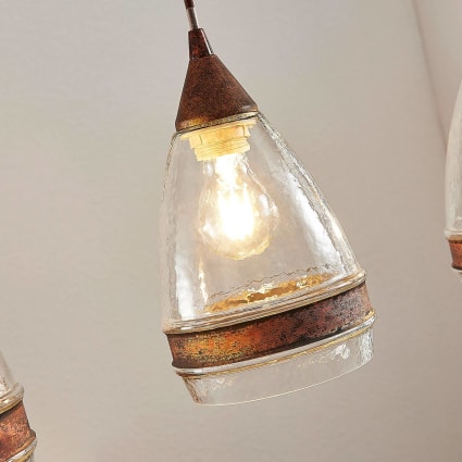 Lampada a sospensione in vetro marrone Millina | Maisons du Monde