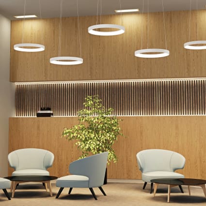 Lampada a sospensione in metallo bianco Vivy | Maisons du Monde