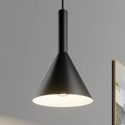 Lampada a sospensione in metallo nero Tadej | Maisons du Monde
