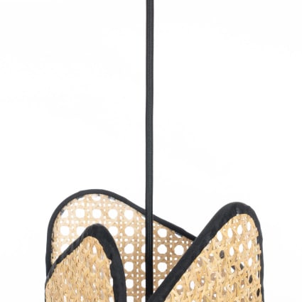 Lampada a sospensione in legno nero Bassiola | Maisons du Monde