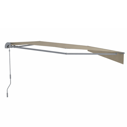 Tenda da sole manuale 3,95 x 3 m in alluminio con telo color tortora ...