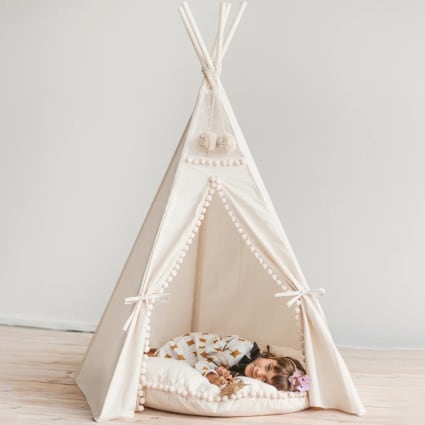 Original-Tipi für Kinder aus Stoff, Beige | Maisons du Monde