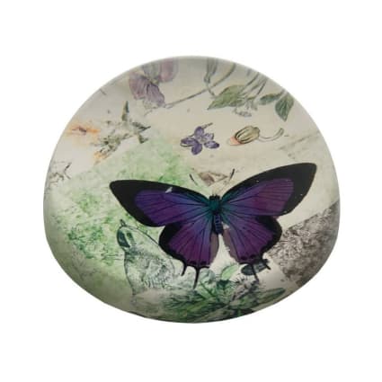 ° presse papier sulfure en verre violet ø.10 cm | Maisons du Monde