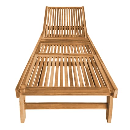 Sedia a sdraio con rotelle, legno di teak Wayne | Maisons du Monde